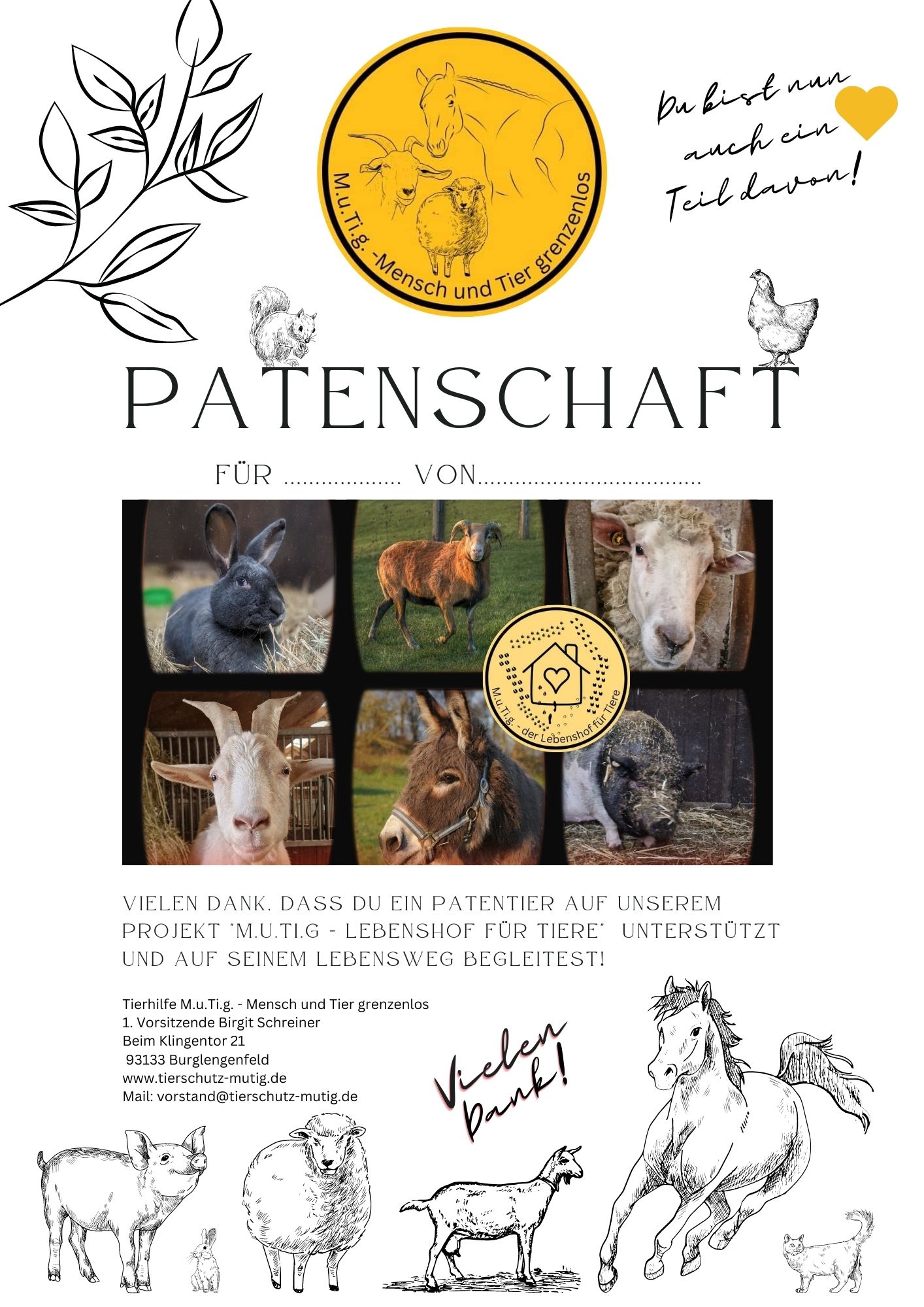 Tierpate werden – Tierhilfe Mutig (wie tapfer)